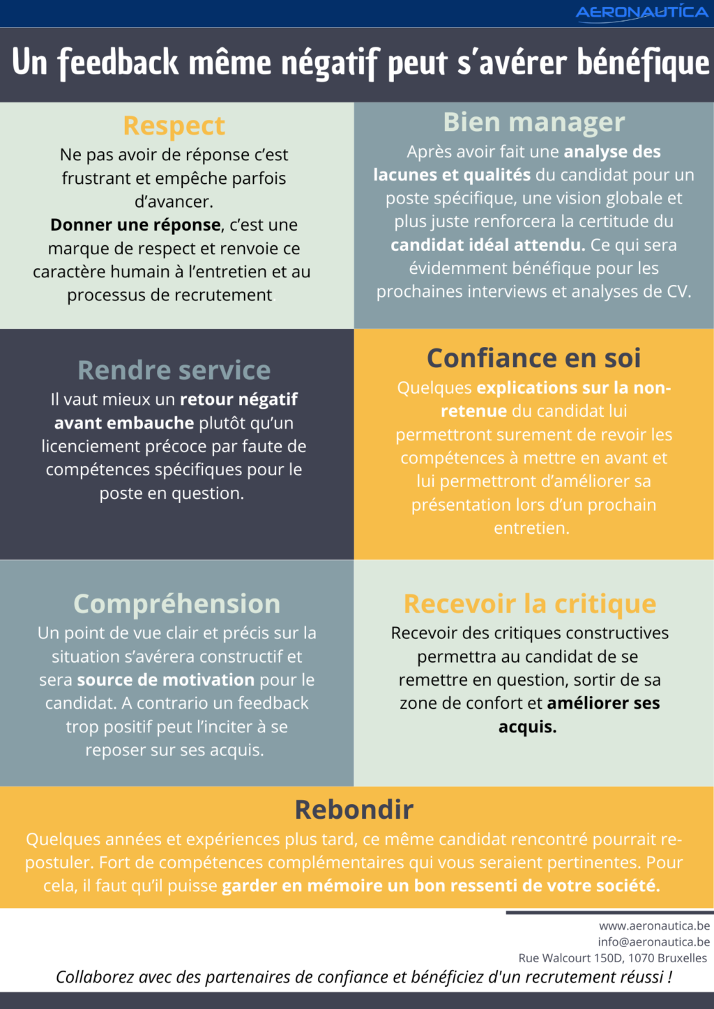 Un feedback, même négatif, peut s’avérer bénéfique